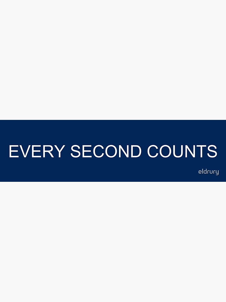 "Every Second Counts The Bear" Sticker for Sale by eldrury | Redbubble