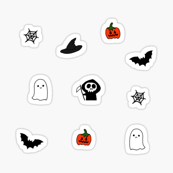 "Halloween Doodles Sticker Pack" Sticker for Sale by wonderxwander ...