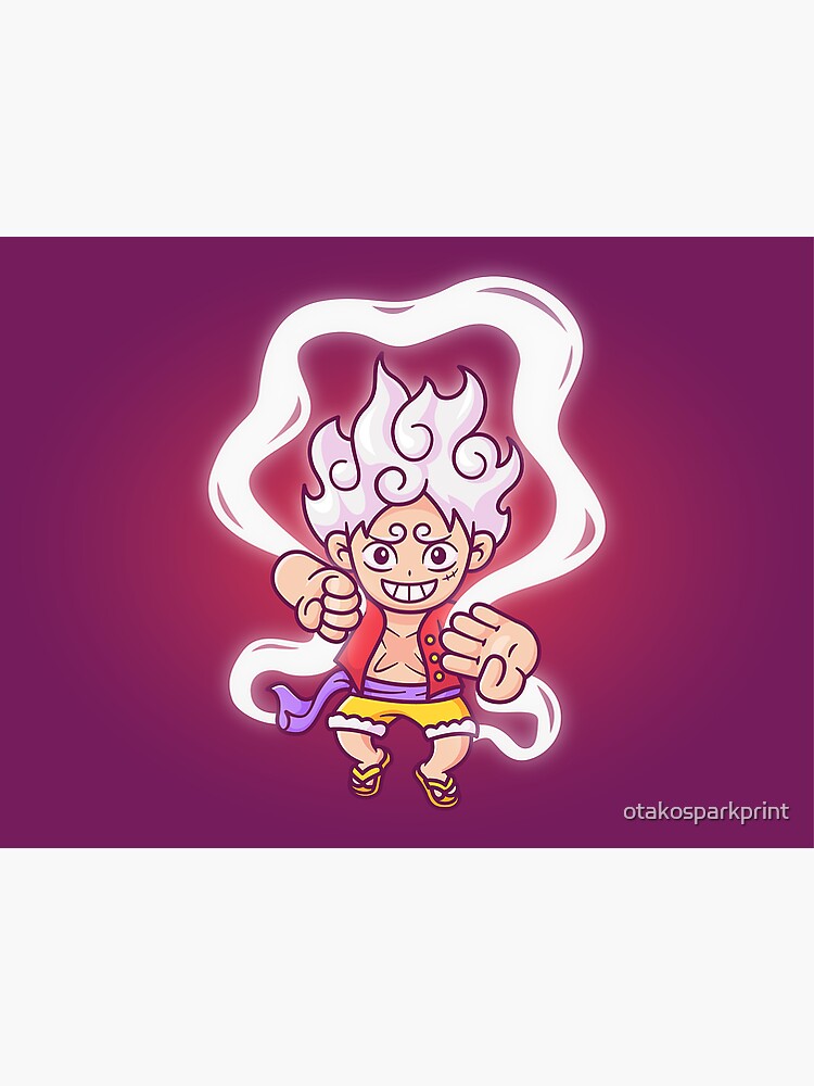 "luffy gear 5" Sticker by otakosparkprint | Redbubble