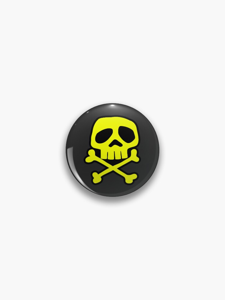 Button for Sale mit "Old School Punk Rock Totenkopf (gelb)" von muskitt ...