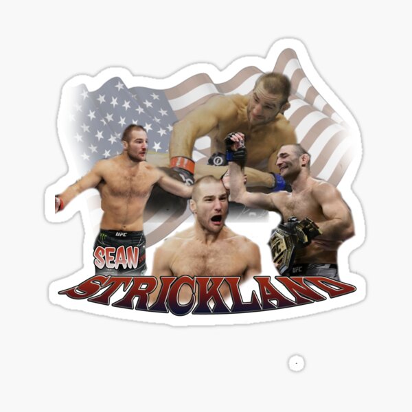 "Sean Strickland UFC" Sticker for Sale by FarDesign | Redbubble