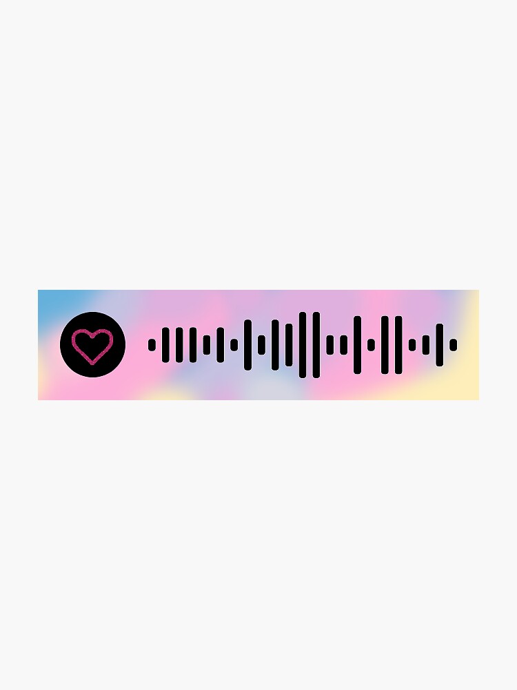 Its Nice To Have A Friend Spotify Code Sticker For Sale By
