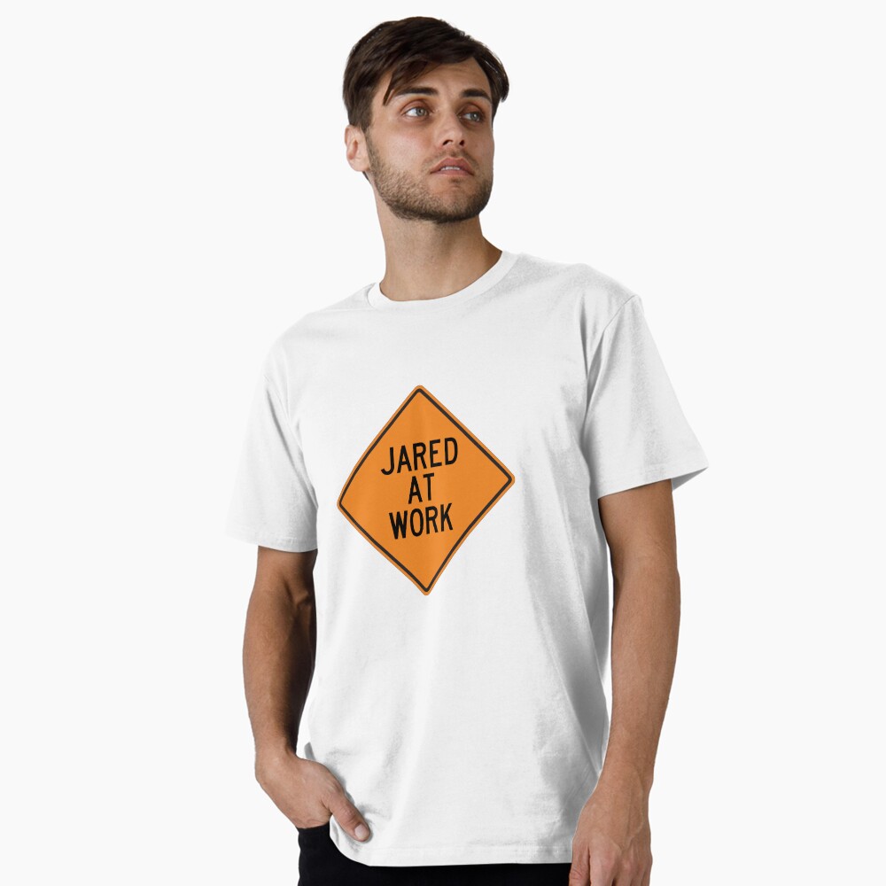 "Jared at Work Funny Personalized Warning Sign" Sticker for Sale by ...