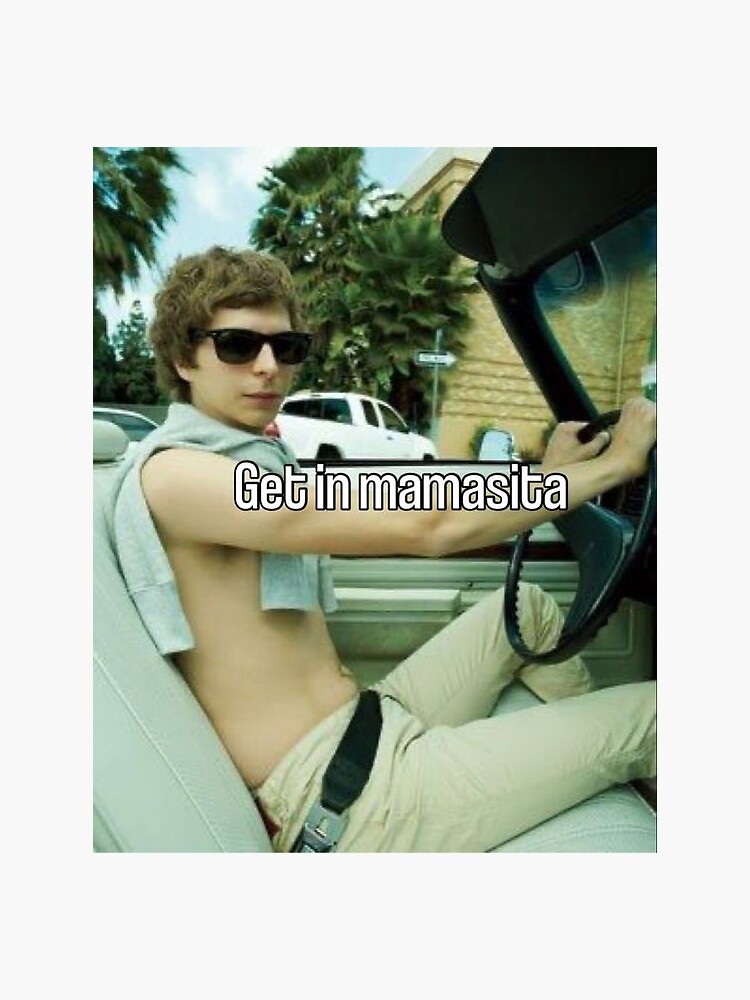 "mamasita Micheal cera" Sticker for Sale by El's Library Card | Redbubble