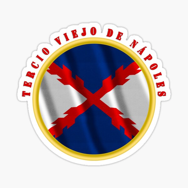 "Flag of the Old Tercio of Naples" Sticker by camisetaencasa | Redbubble