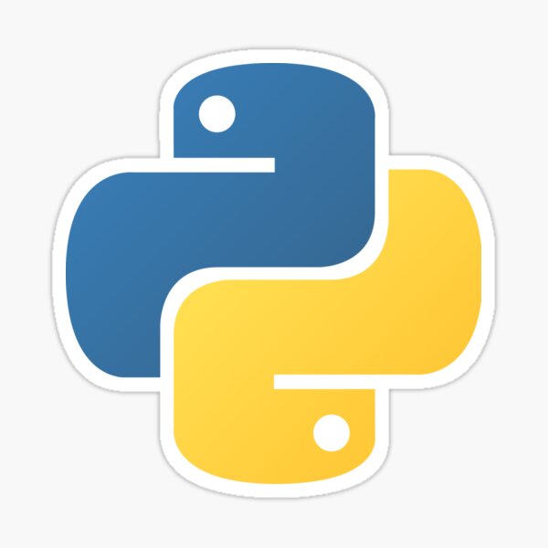 Pegatina «Logo oficial de Python Lenguaje de programación de scripting ...