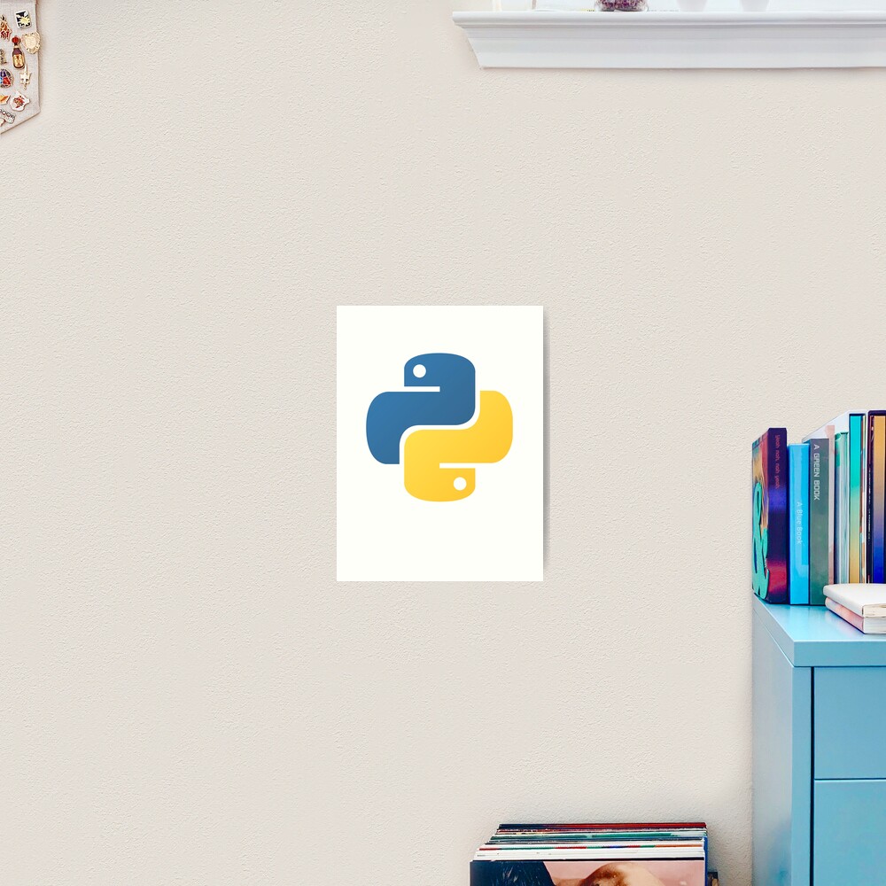 Lámina artística «Logo oficial de Python Lenguaje de programación de ...