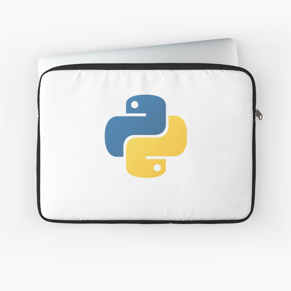 "Python Official Logo Scripting Programming Language" Laptop Sleeve by ...