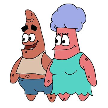 "badly drawn janet and marty spongebob" Sticker for Sale by wormyart ...