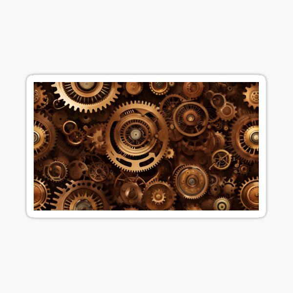 "Gears" Sticker for Sale by Glint247 | Redbubble