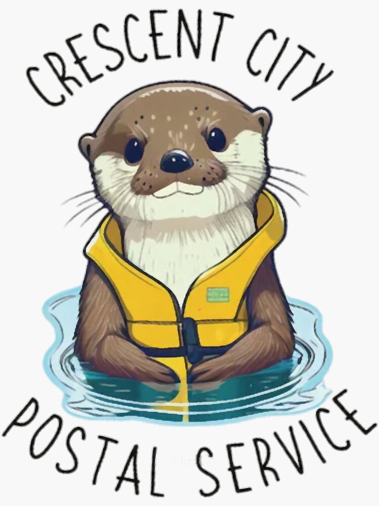 "Crescent City Postal Service Otter " Sticker for Sale by JohnsBrendany ...