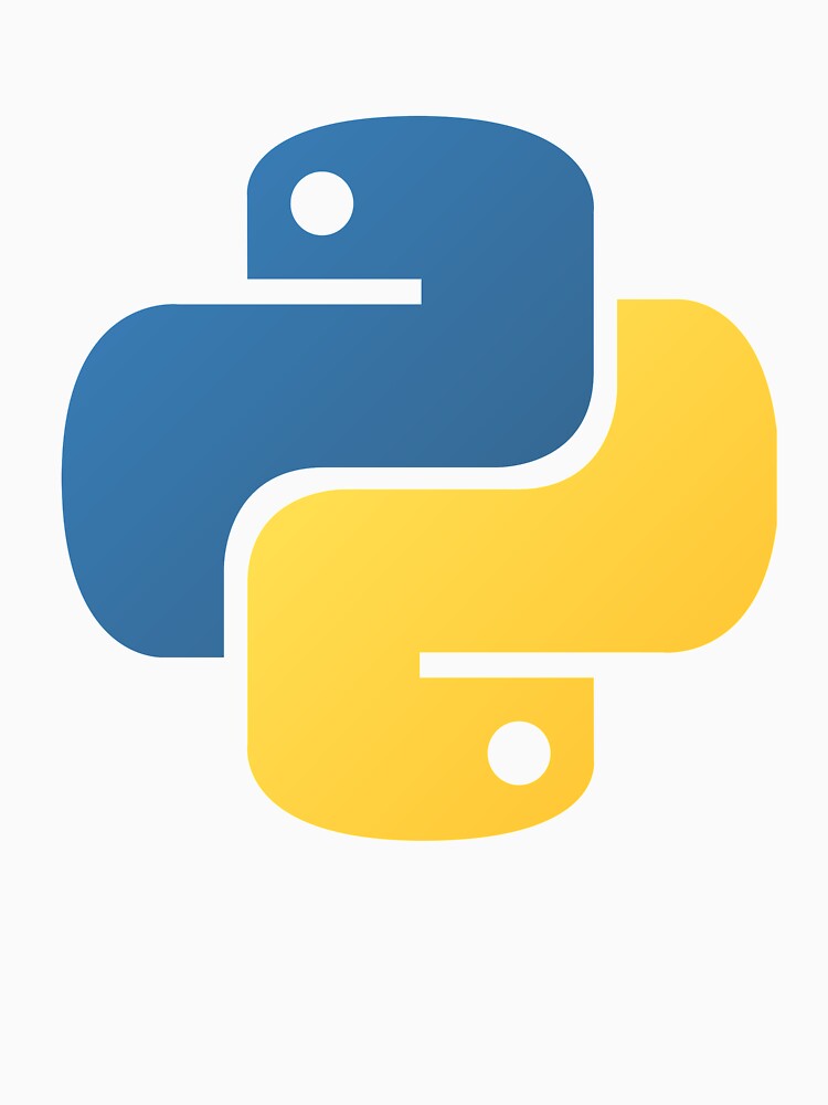 "Python Official Logo Scripting Programming Language" T-shirt for Sale ...