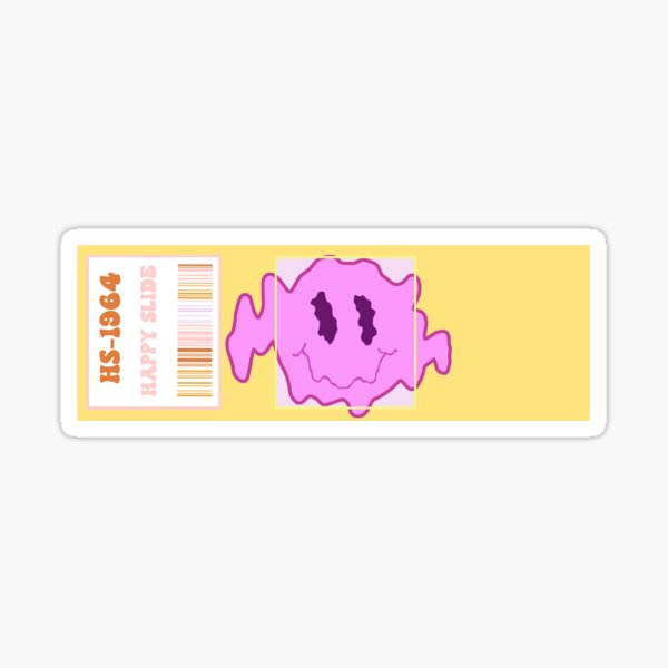 "Groovy retro histology slide smiley face smear" Sticker for Sale by ...