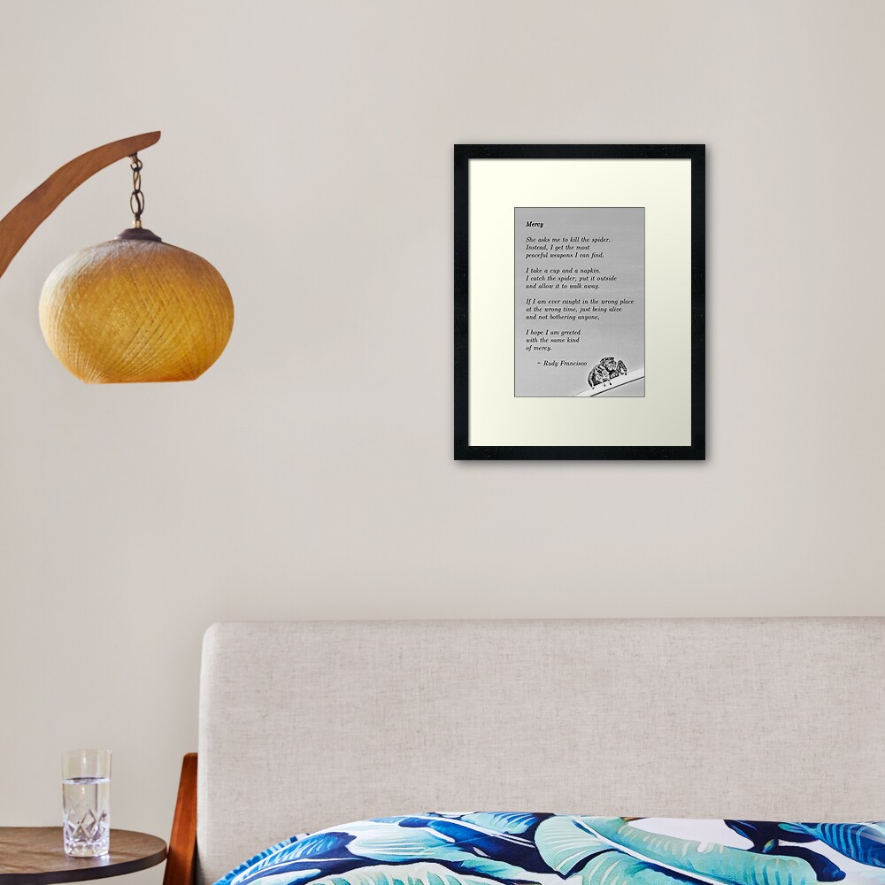 "Mercy Poem by Rudy Francisco" Poster for Sale by aliwoody | Redbubble