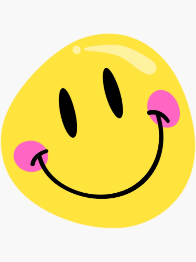 "Smile emoji," Sticker by Dawleichner | Redbubble
