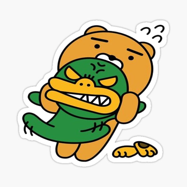 "kakao friends cartoon" Sticker by ehemoc-hrane | Redbubble