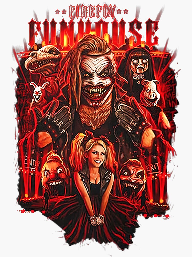 "WWE BRAY Wyatt & Alexa Bliss The Fiend Firefly Funhouse" Sticker for ...