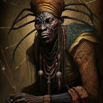 "Anansi: Power and Passion of an African Deity | diesel ai art" Sticker ...