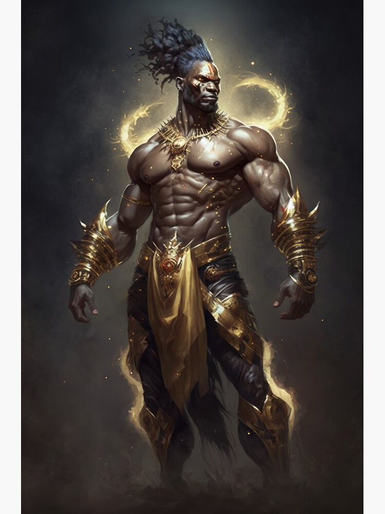 "Buluku: Power and Passion of an African Deity | diesel ai art" Sticker ...