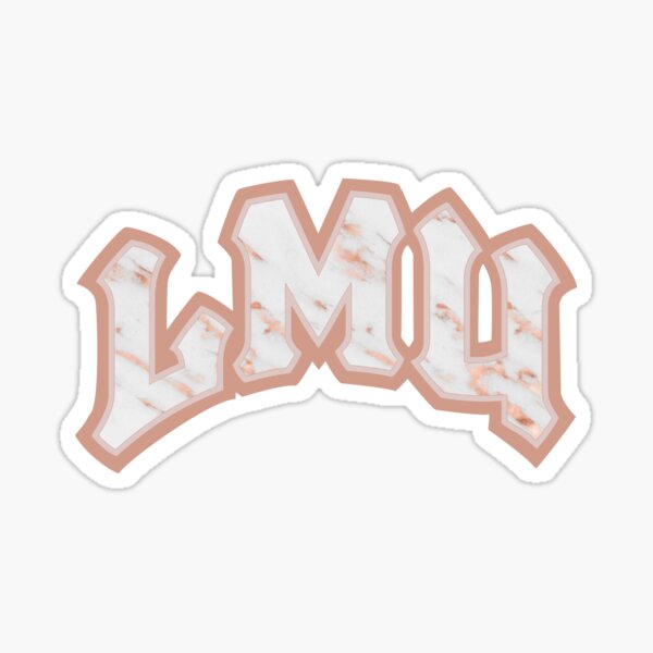 "Rose Gold Marble LMU" Sticker for Sale by amenegrete | Redbubble