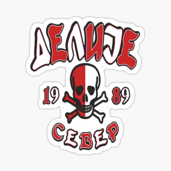 "delije sever beograd belgrade 1989 ultras " Sticker for Sale by ...