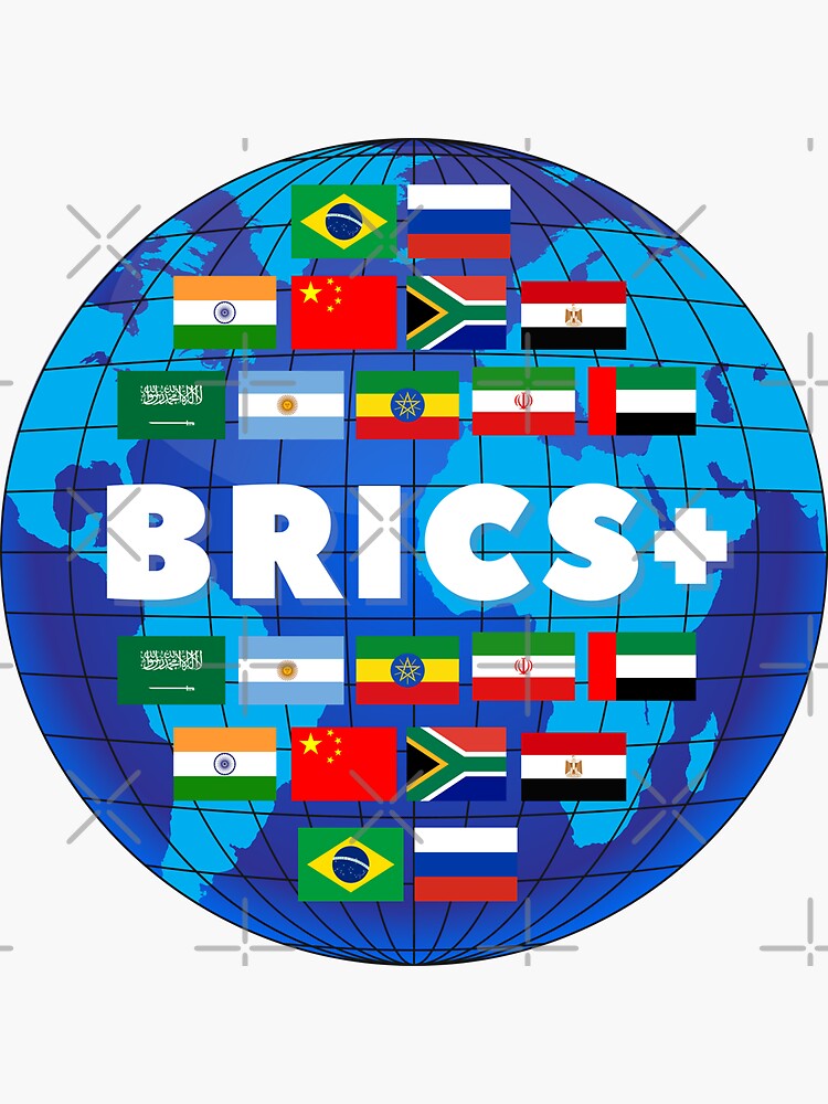 "BRICS+ Countries of the BRICS group" Sticker by studio468 | Redbubble