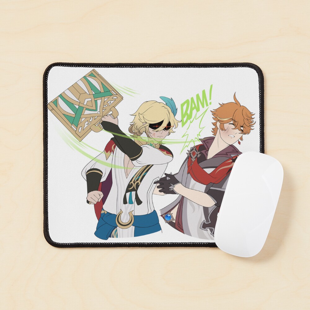 "Kaveh vs Childe" Sticker for Sale by DeebyFeeby | Redbubble