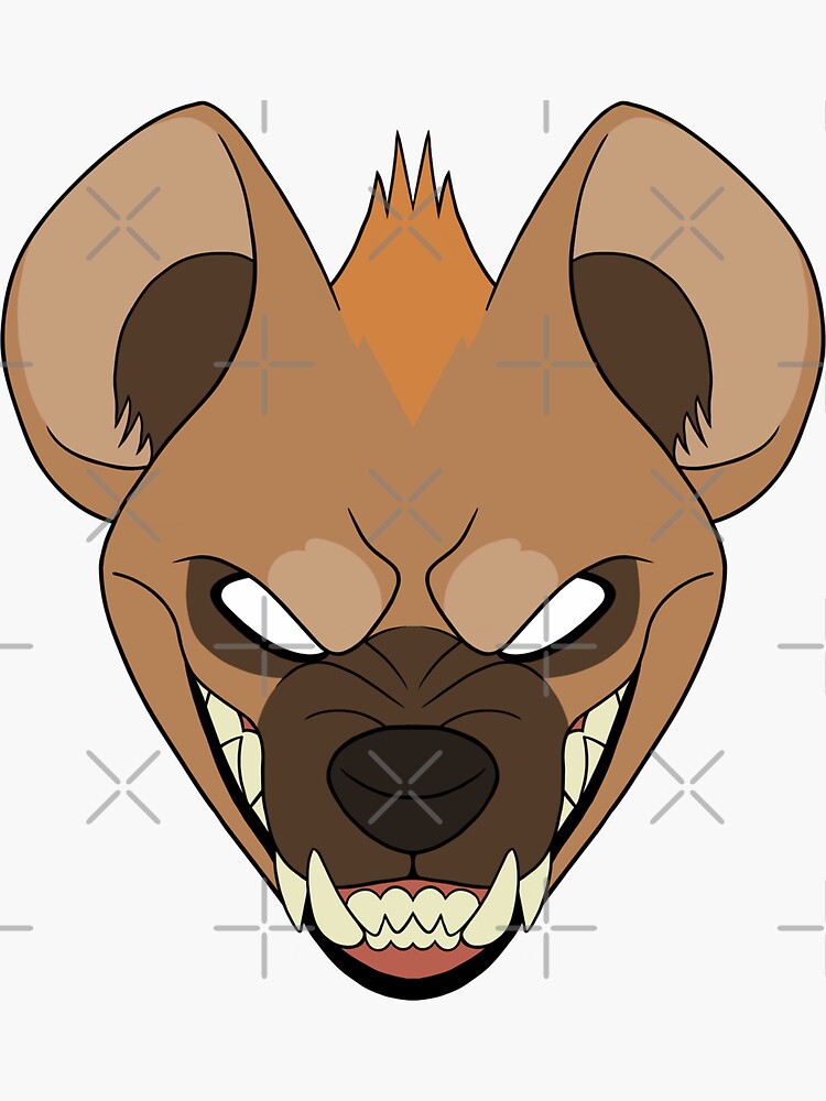 "Menacing Hyena" Sticker for Sale by TheGryphon | Redbubble