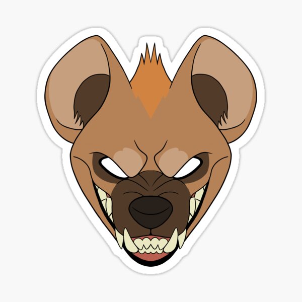 "Menacing Hyena" Sticker for Sale by TheGryphon | Redbubble