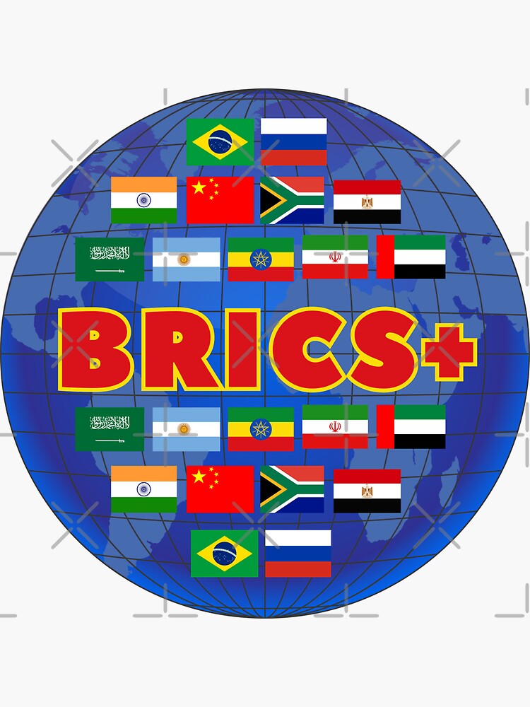 "BRICS+ Countries of the BRICS group" Sticker by studio468 | Redbubble