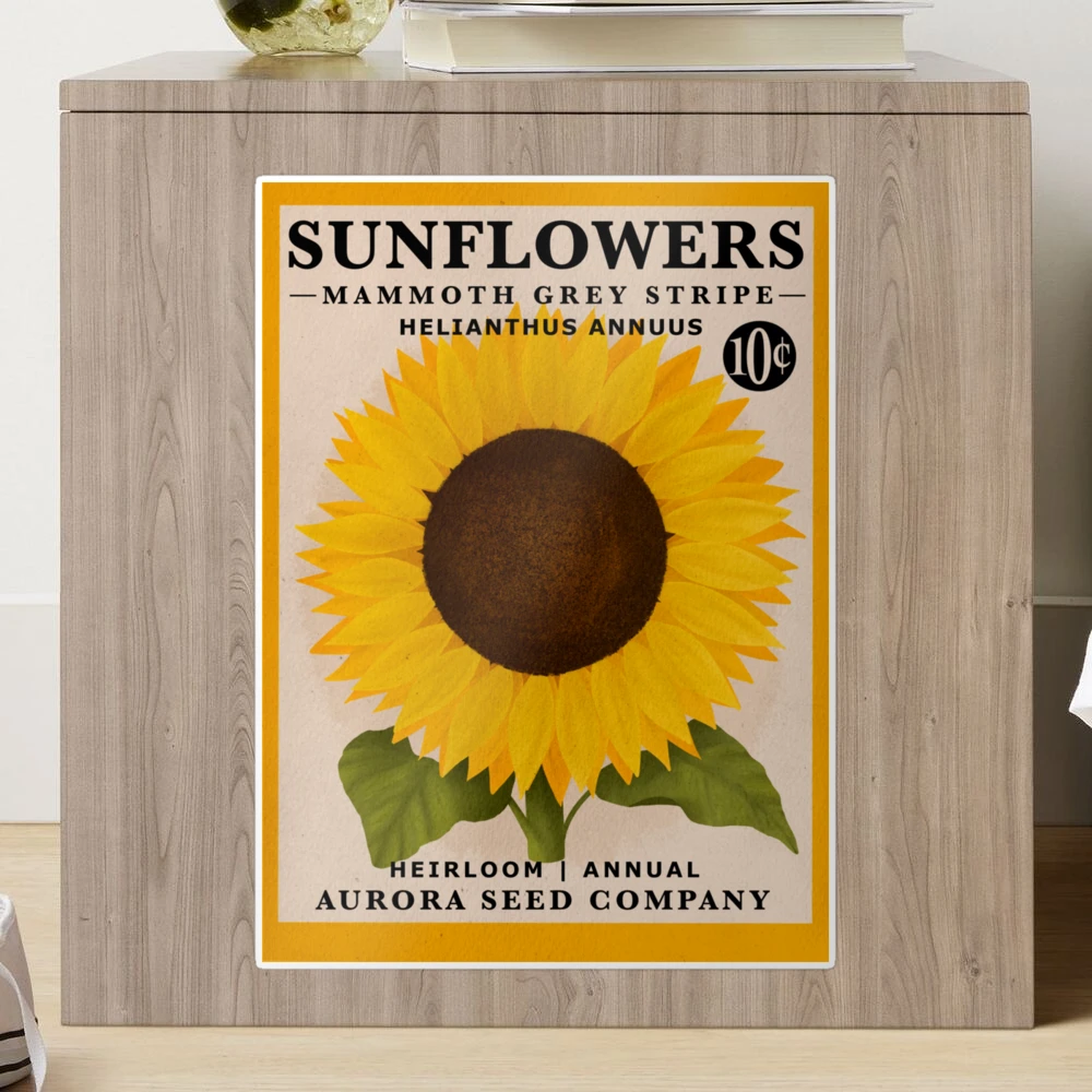 Vintage Seed Packet Sunflower Seed Pack Sunflower 'Giant Single'