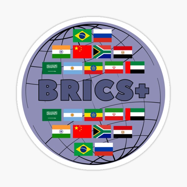 "BRICS+ Countries of the BRICS group" Sticker by studio468 | Redbubble