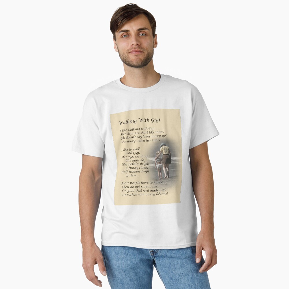 "Walking With Gigi Poem" Sticker for Sale by dalekincaid | Redbubble
