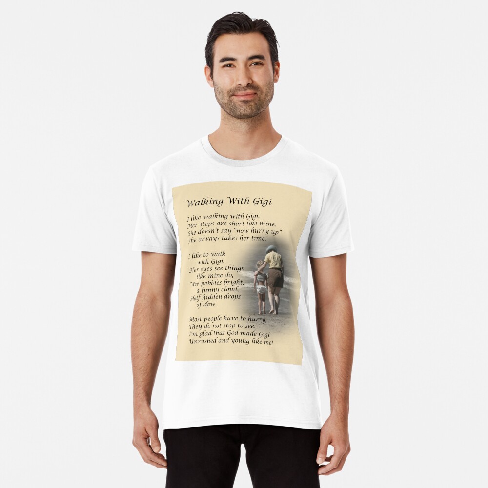 "Walking With Gigi Poem" Sticker for Sale by dalekincaid | Redbubble