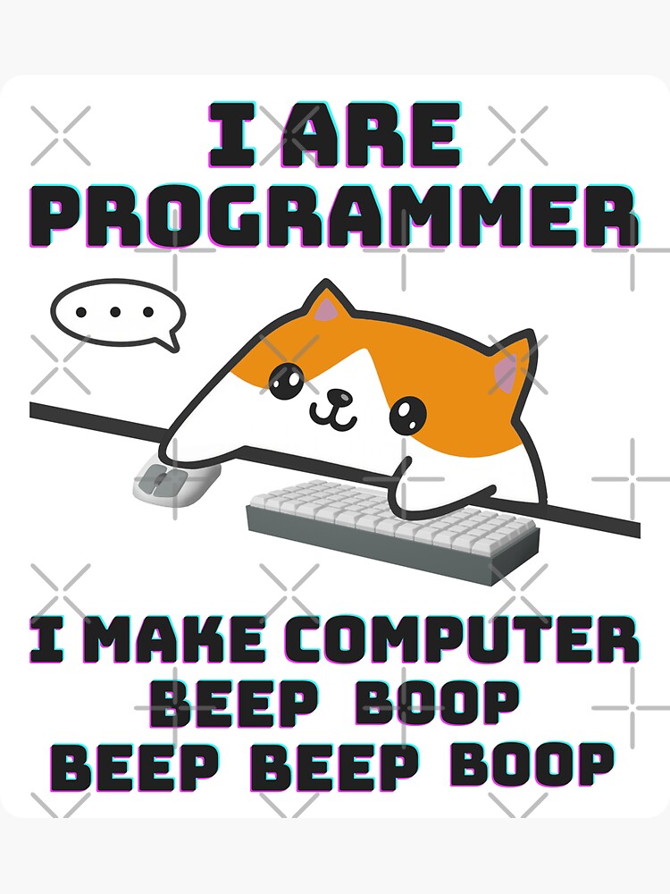 "I Are Programmer" Sticker for Sale by Trendscape | Redbubble