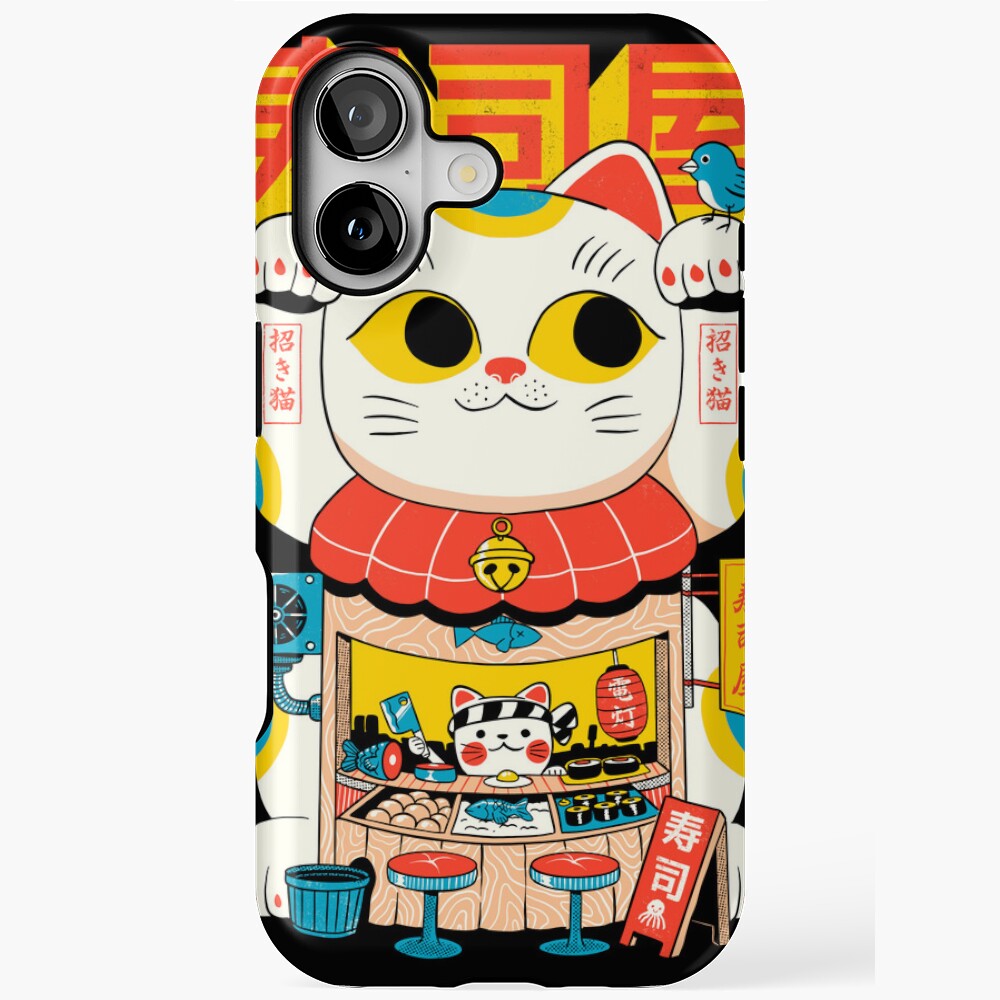 "Lucky sushi bar" Sticker for Sale by ppmid | Redbubble