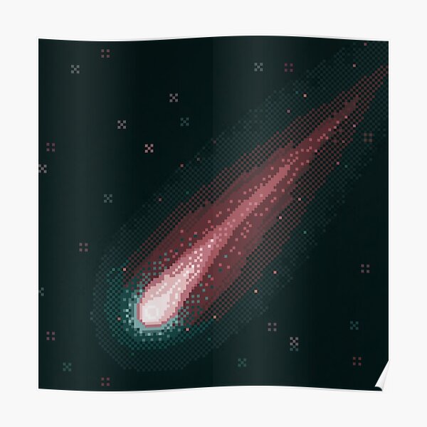 "Comet ISON (8bit)" Poster for Sale by sp8cebit | Redbubble