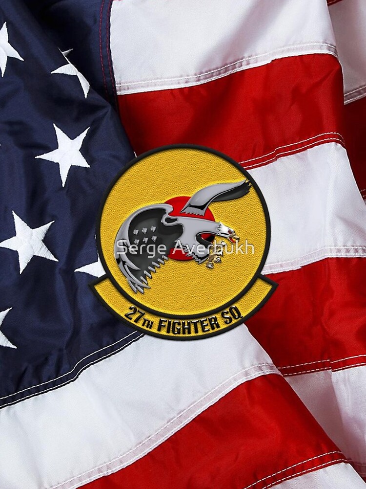 "27th Fighter Squadron - 27 FS Patch over American Flag" iPhone Case ...