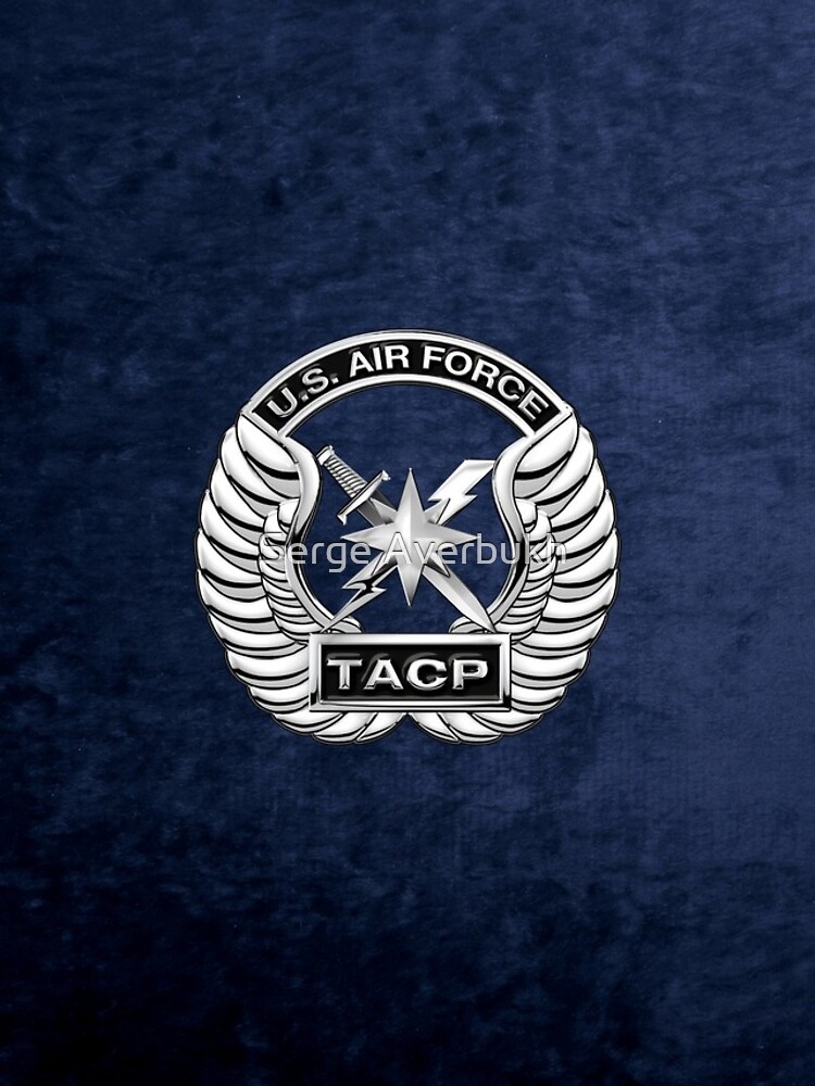 "Tactical Air Control Party - TACP Beret Flash With Crest over Blue ...