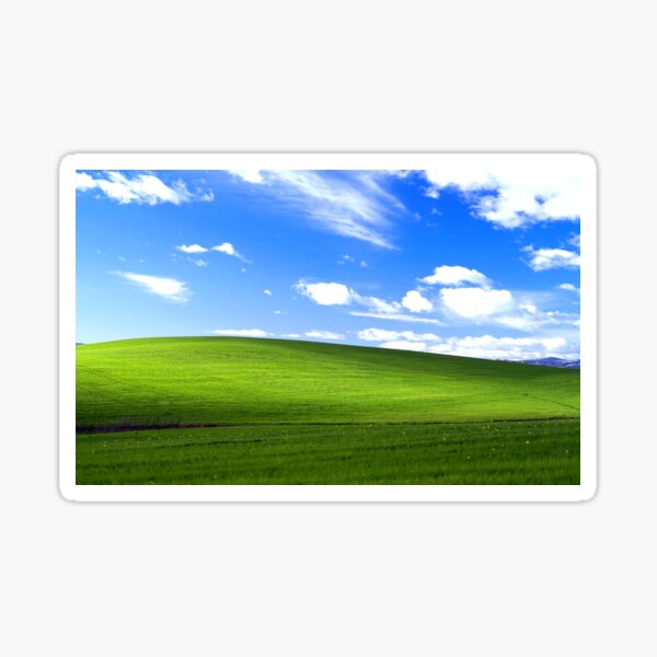 "Windows XP Wallpaper" Sticker for Sale by uberspook | Redbubble