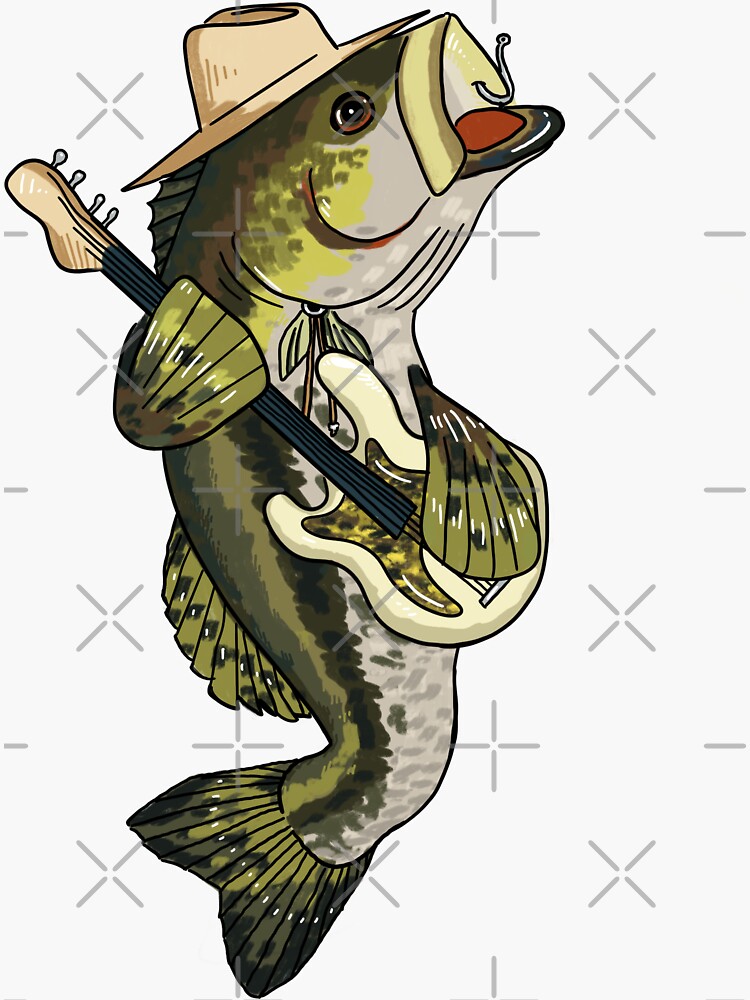"Bass bassist" Sticker for Sale by Cat(ie) Chapman | Redbubble