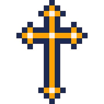 "Cross of Lord Jesus Christ 8-bit" Poster for Sale by CyberRex | Redbubble
