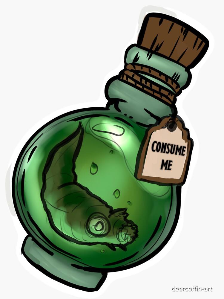 "Bottled Mind Flayer Parasite Specimen Baldur's Gate 3" Sticker for ...