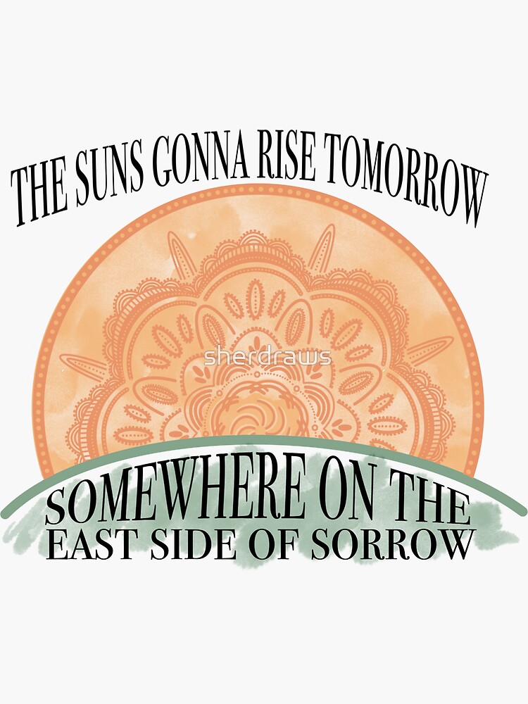 "East Side of Sorrow" Sticker for Sale by sherdraws | Redbubble