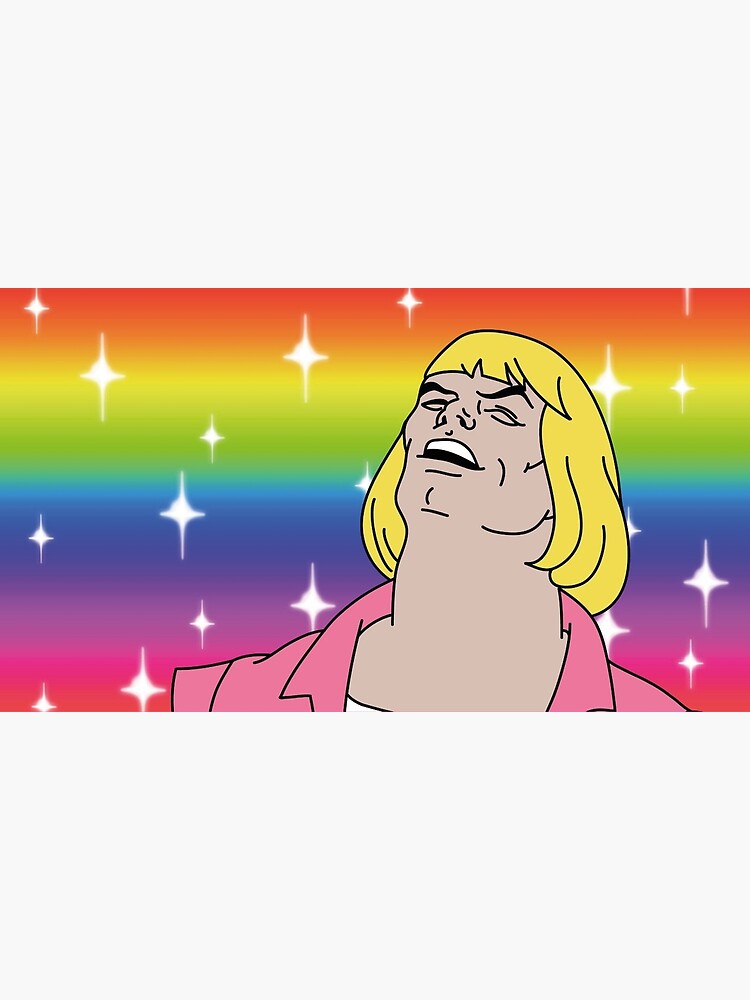 "He-Man Happy Reaction Meme" Poster for Sale by Madwerkz | Redbubble