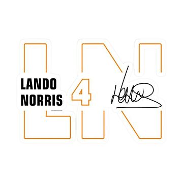 Poster for Sale mit "Lando Norris LN4" von croftly | Redbubble