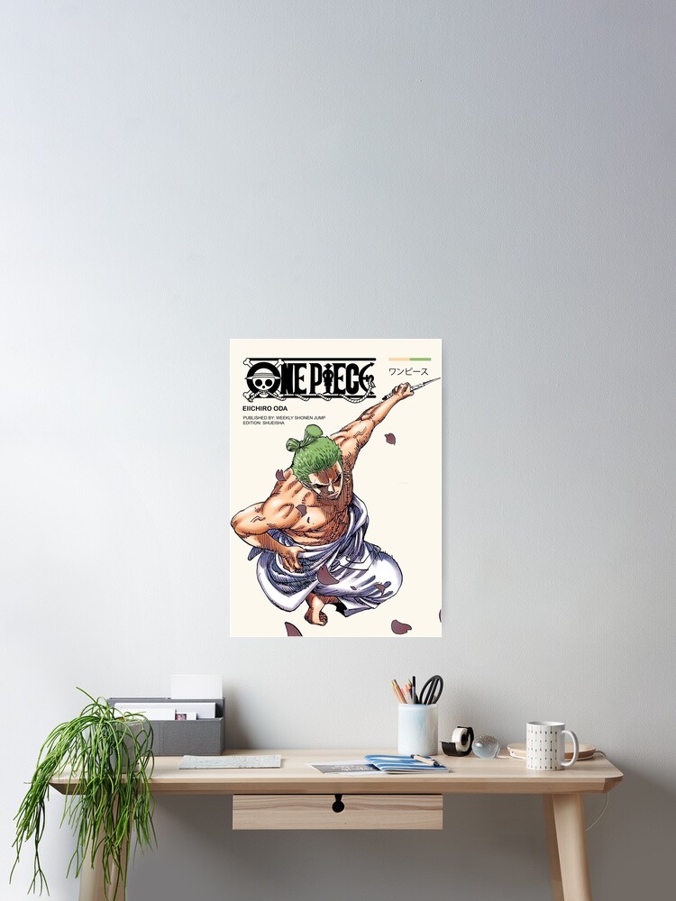 Poster mit "One Piece Poster – Zoro" von Softers | Redbubble