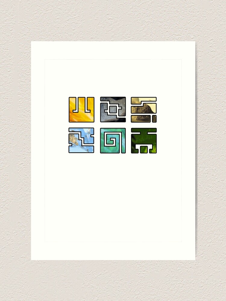 "Bionicle Nuva Symbols" Art Print by earmato01 | Redbubble