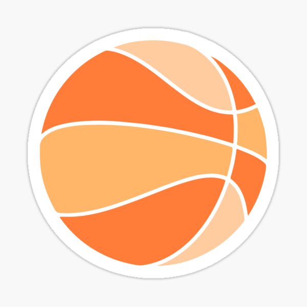 "basketball" Sticker for Sale by Nina Seyferth | Redbubble