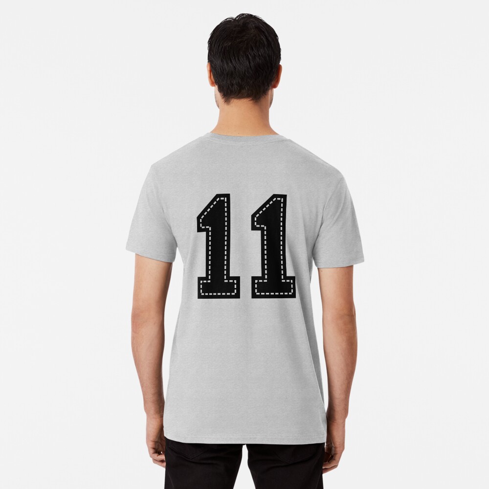 "Number 11 Eleven" Sticker for Sale by StudioRedKoala | Redbubble